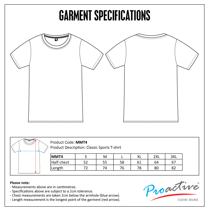 Classic Sports T-Shirt (MMT4) - T-shirt | Cape Town Clothing