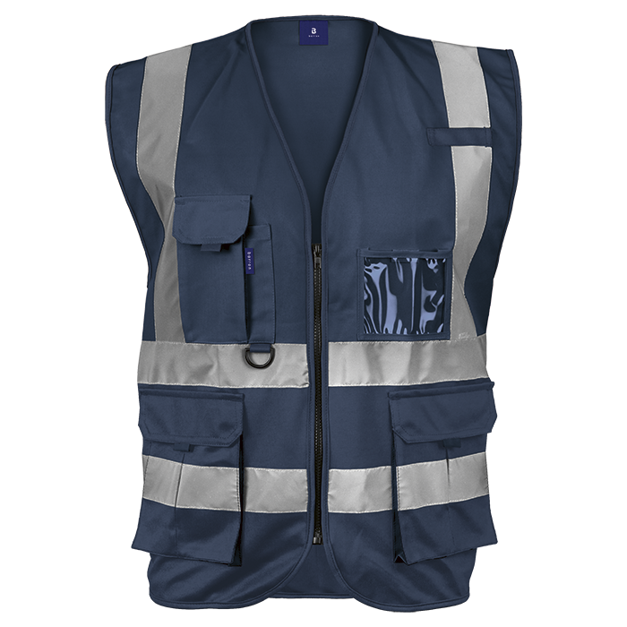 Barron Cue Safety Vest (BCSV) - Safety Vest with Pockets- Hi-Viz