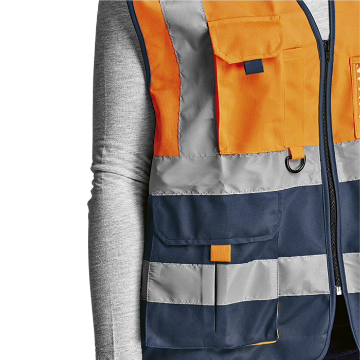 Barron Cue Safety Vest (BCSV) - Safety Vest with Pockets- Hi-Viz